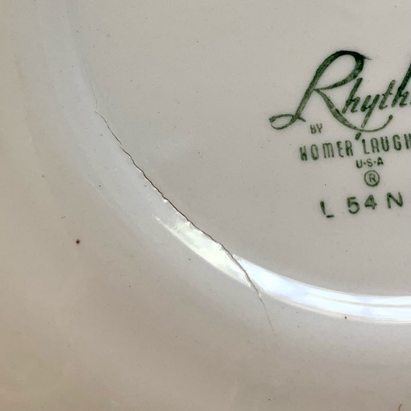 Homer Laughlin | Art | Rare 95s Homer Laughlin Rhythm Plate Pattern ...